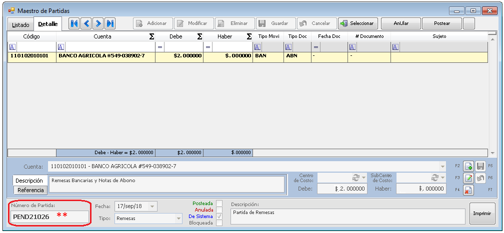 Cargos y Abonos - Brilo ERP Docs